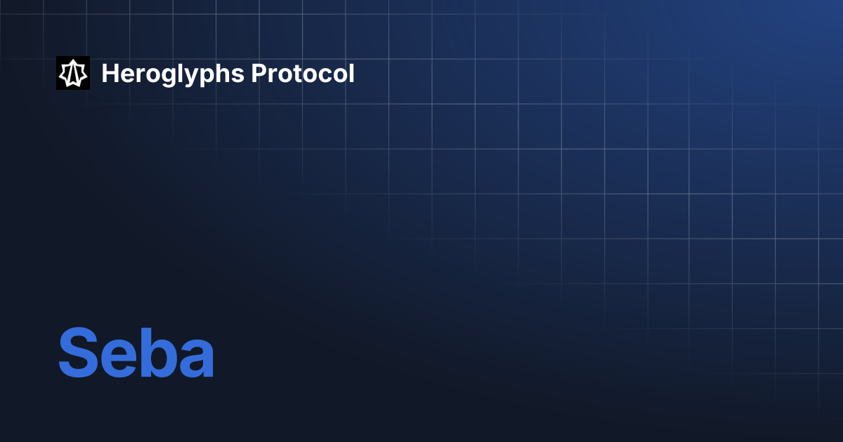 Seba | Heroglyphs Protocol